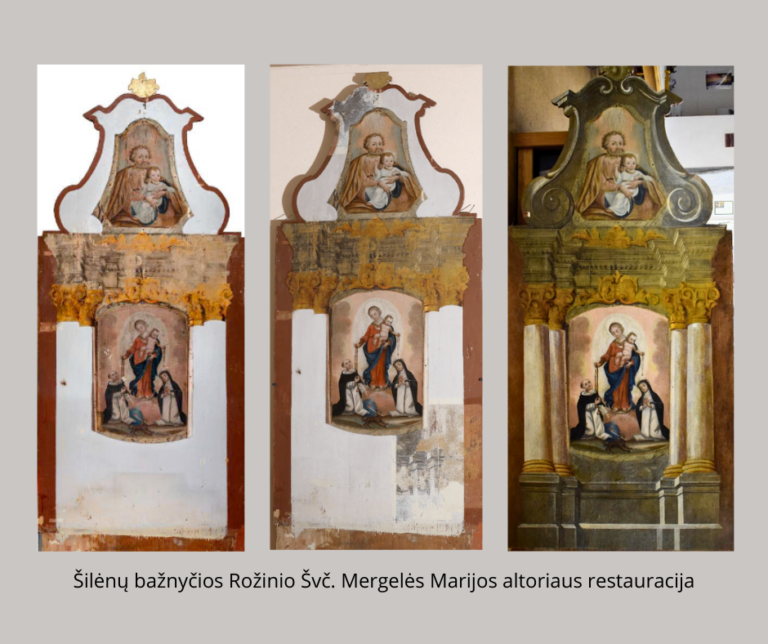 Šilėnų bažnyčioje – atnaujintas XVIII a. altorius – Vilniaus arkivyskupija